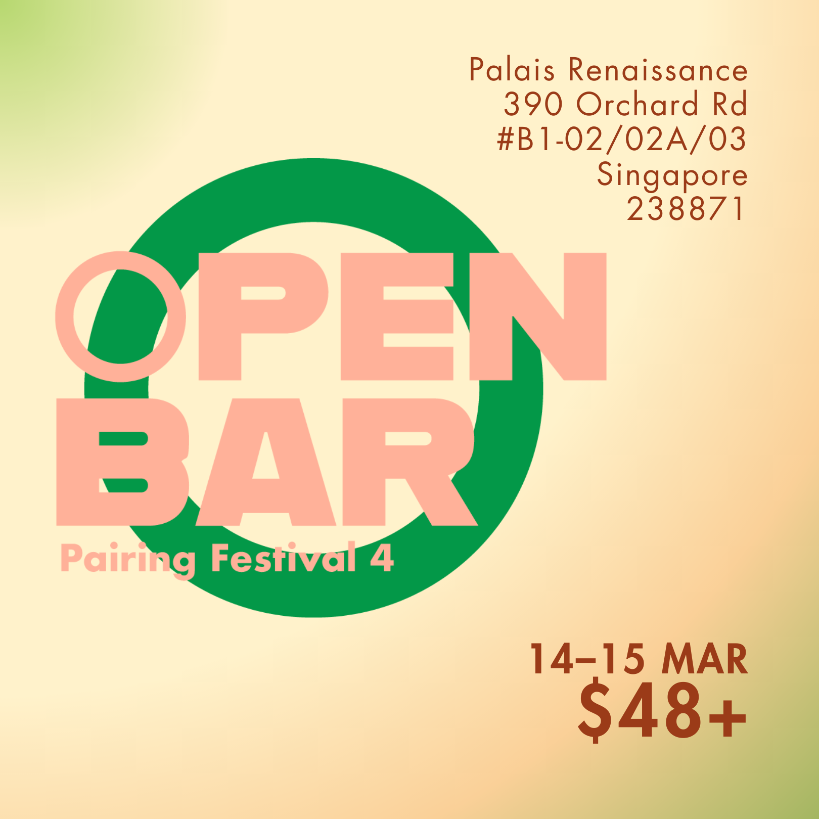 Open Bar Pairing Festival 4 – OpenBar.com.sg